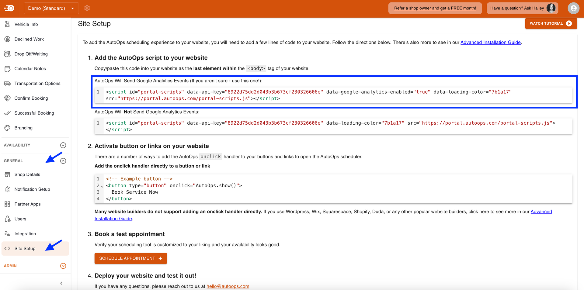 How to Set Up AutoOps on Your Website